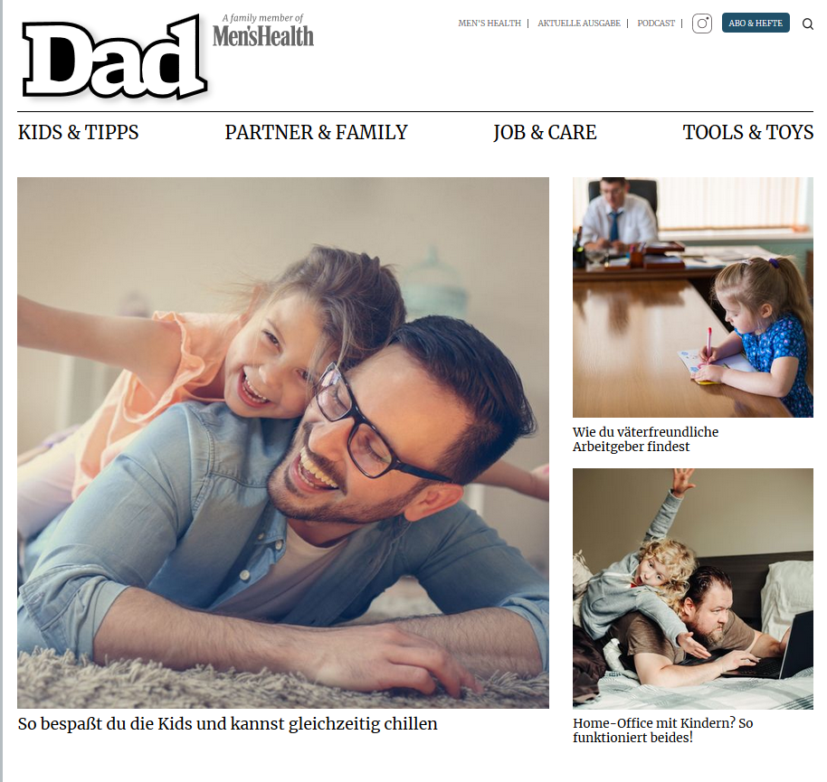 MEN'S HEALTH DAD startet Digital-Offensive - Motor Presse Stuttgart